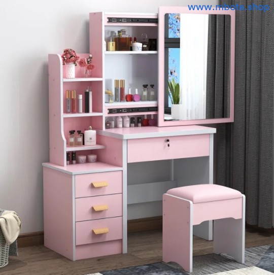 Coiffeuse Moderne avec Grand Miroir et Rangement Spacieux - Disponible ...