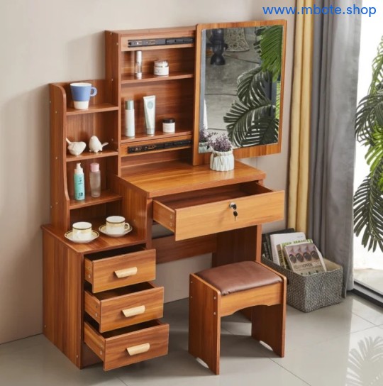 Coiffeuse Moderne avec Grand Miroir et Rangement Spacieux - Disponible ...